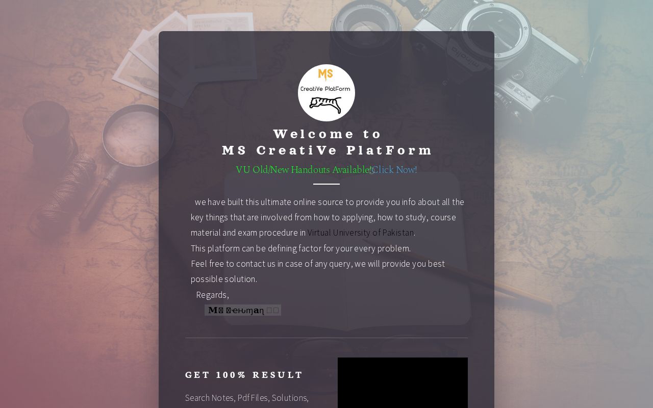 MS CreatiVe PlatForm